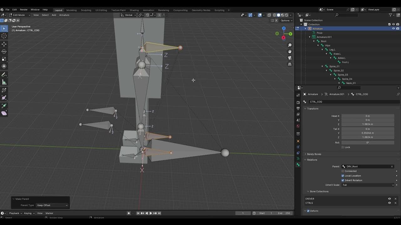 Blender IK Rigging 054 Problem with IK Leg solved → Correction: the whole video is wrong - YouTube