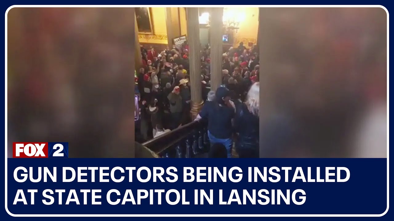 Gun detectors being installed at State Capitol in Lansing - YouTube