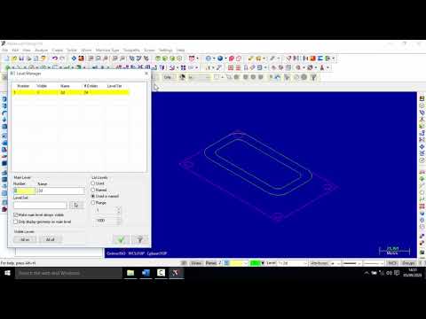 Cara membuat gambar 3D pada mastercam X5 - YouTube