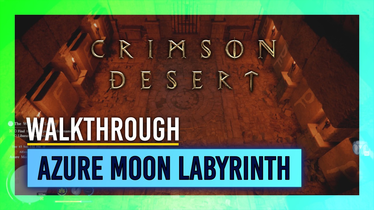 Azure Moon Labyrinth Puzzle Solution | Crimson Desert - YouTube