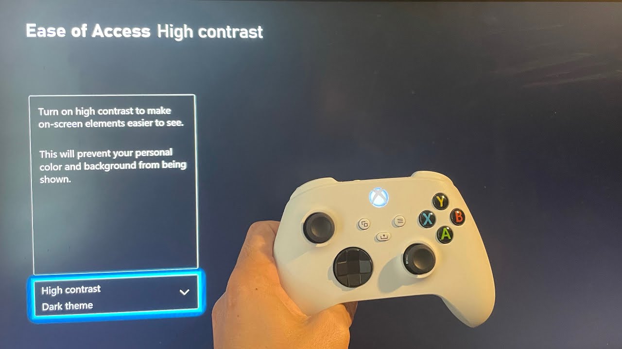 Xbox Series X/S: How Turn On/Off High Contrast Tutorial! (For Beginners ...