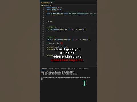 How to remove unused imports from python code? #python #tips - YouTube