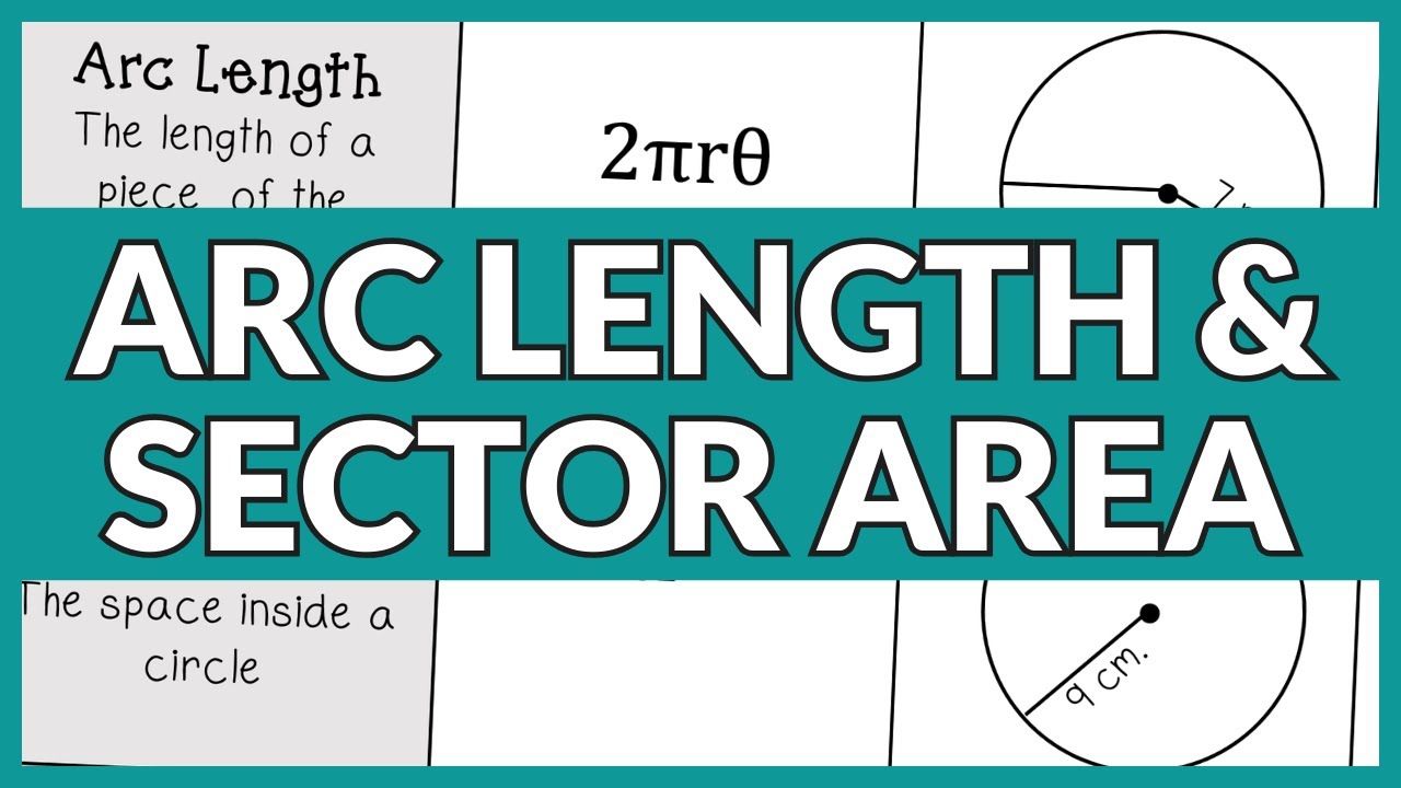 Arc Length and Sector Area Lesson for High School Geometry - YouTube