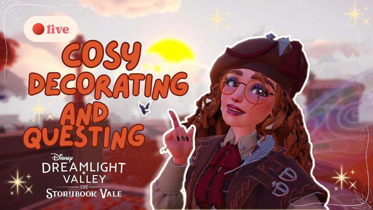 🔴 Cosy Decorating and Questing in Storybook Vale!! I Disney Dreamlight ...