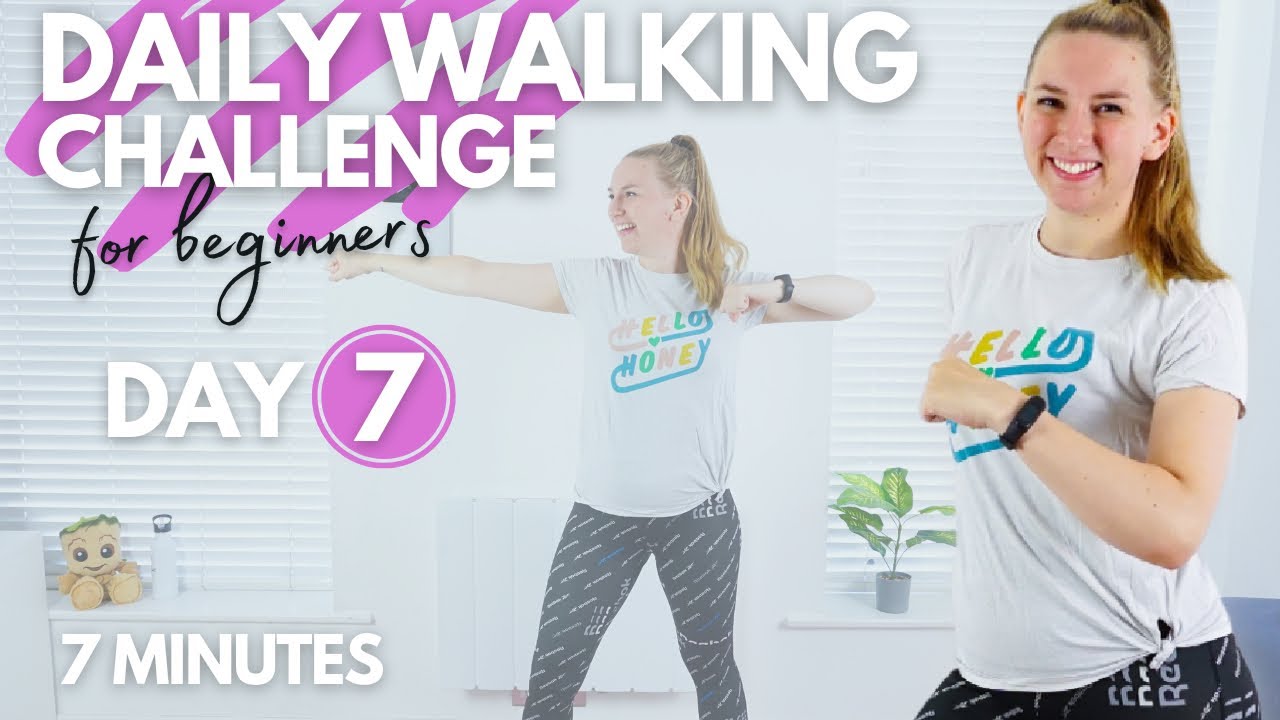7 Minute Low Impact Walking Workout || DAY 7 Daily Walking Challenge ...