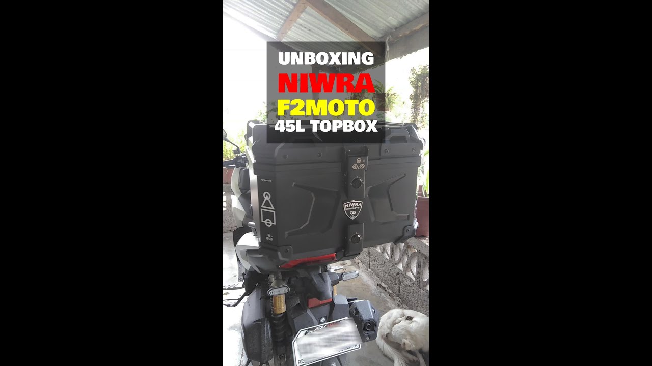 UNBOXING NIWRA F2MOTO 45L PLASTIC TOPBOX - YouTube