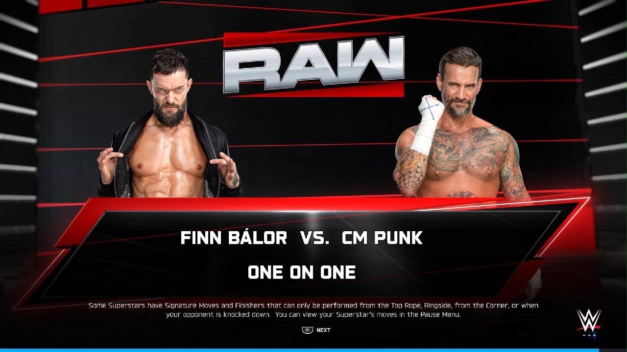 WWE 2K25 Finn Balor vs CM Punk - YouTube