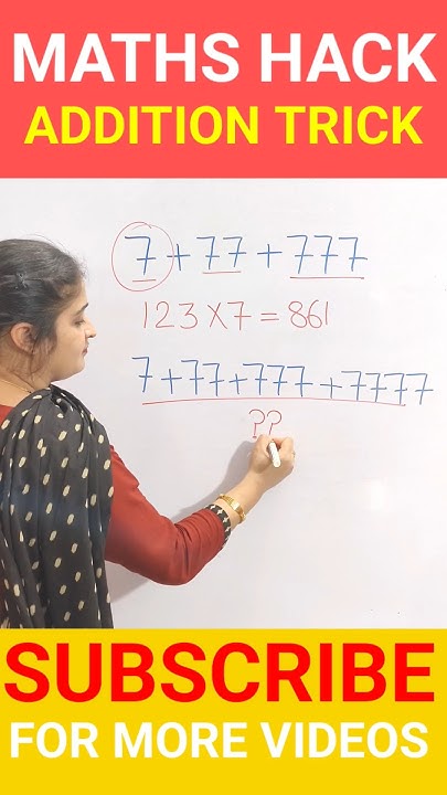 MATHS ADDITION #addition #additiontricks #additiontrick #viralshort #mathshorts #easymathtricks ...