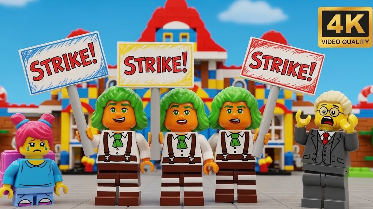 LEGO City Oompa Loompas Went on Strike! 🛑🍭👷 - YouTube