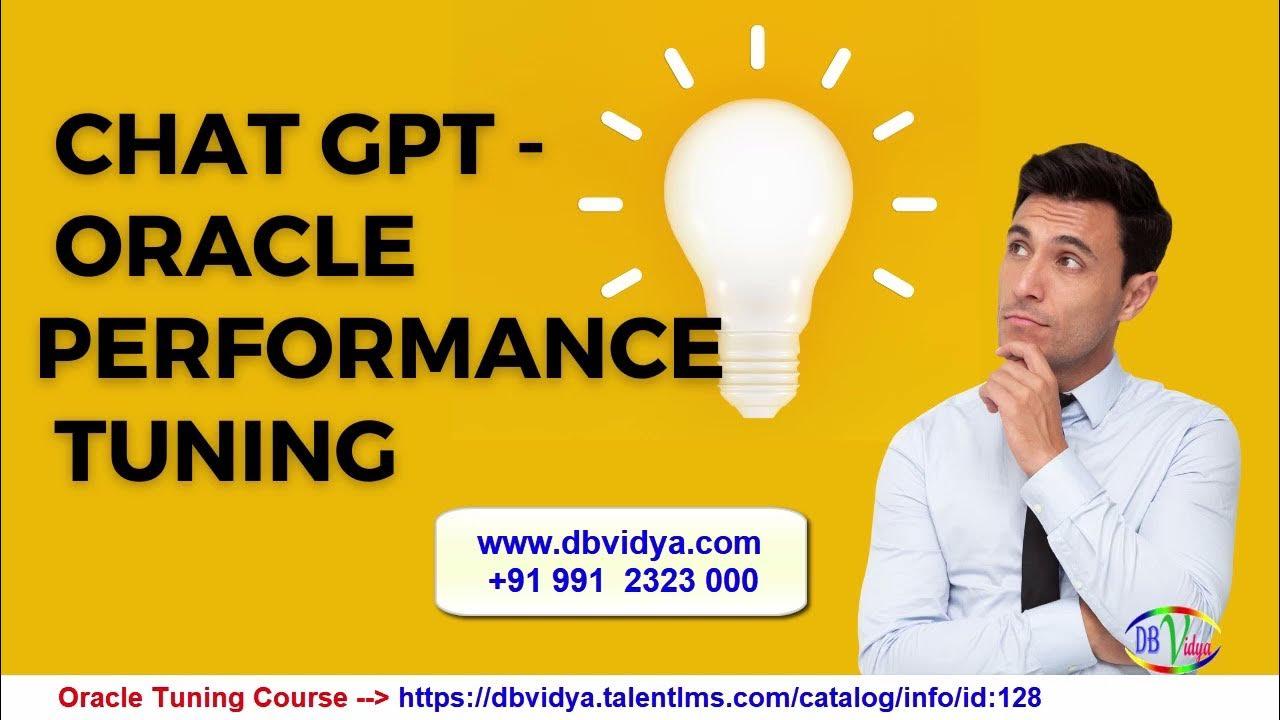ChatGPT and Oracle Performance Tuning | SQL Tuning with ChatGPT - YouTube