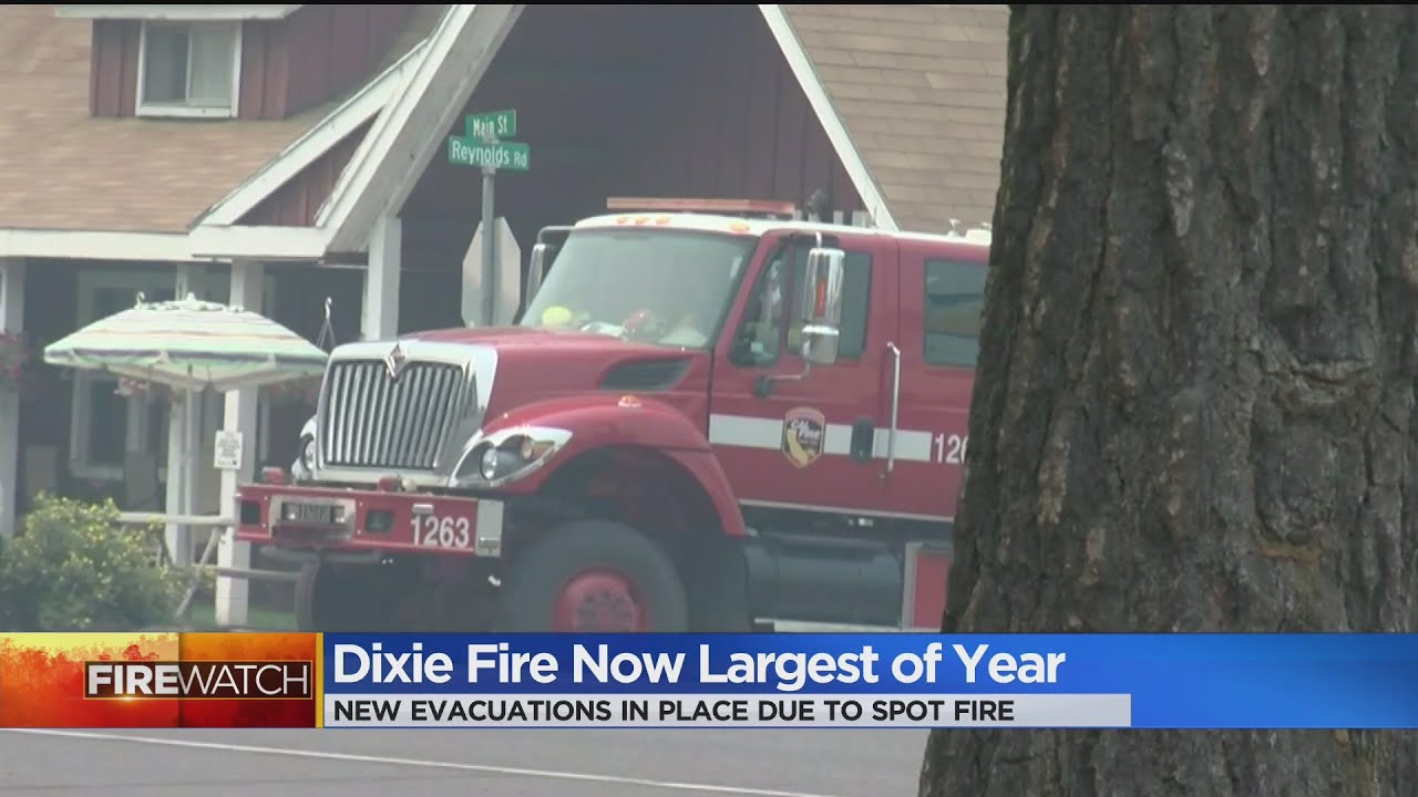Dixie Fire Explodes In Size; New Evacuation Orders Issued - YouTube