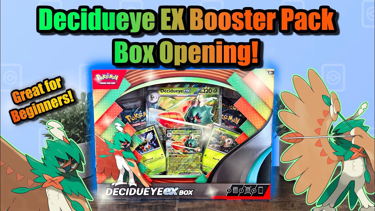 🍃Decidueye EX Box – Booster Pack Collection Opening! 💥 Perfect for New ...