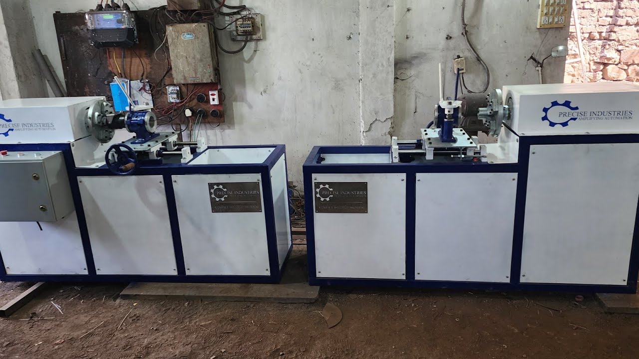 Semi Automatic Friction Coupler Welding Machine - YouTube