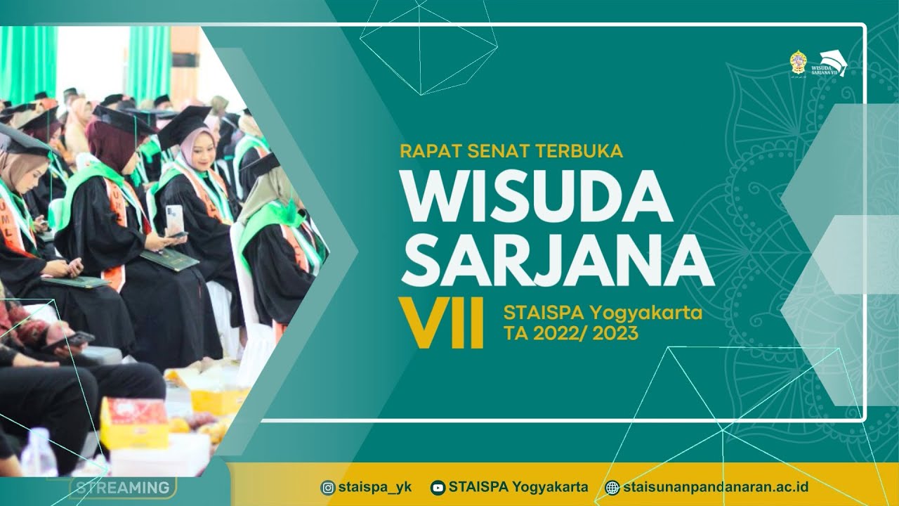 RAPAT SENAT TERBUKA WISUDA SARJANA VII STAISPA YOGYAKARTA - YouTube