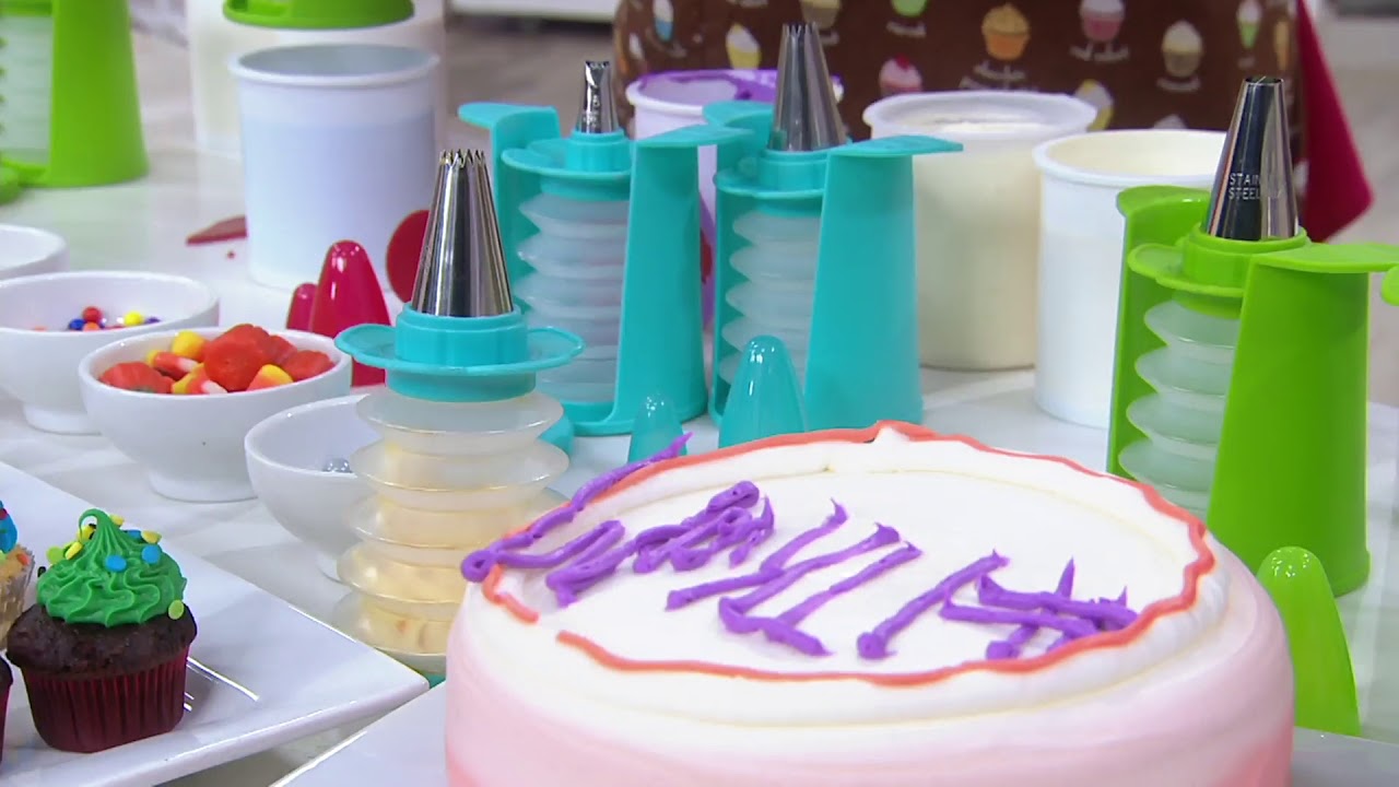 Kuhn Rikon 12-piece Frosting Filler Decorating Set on QVC - YouTube