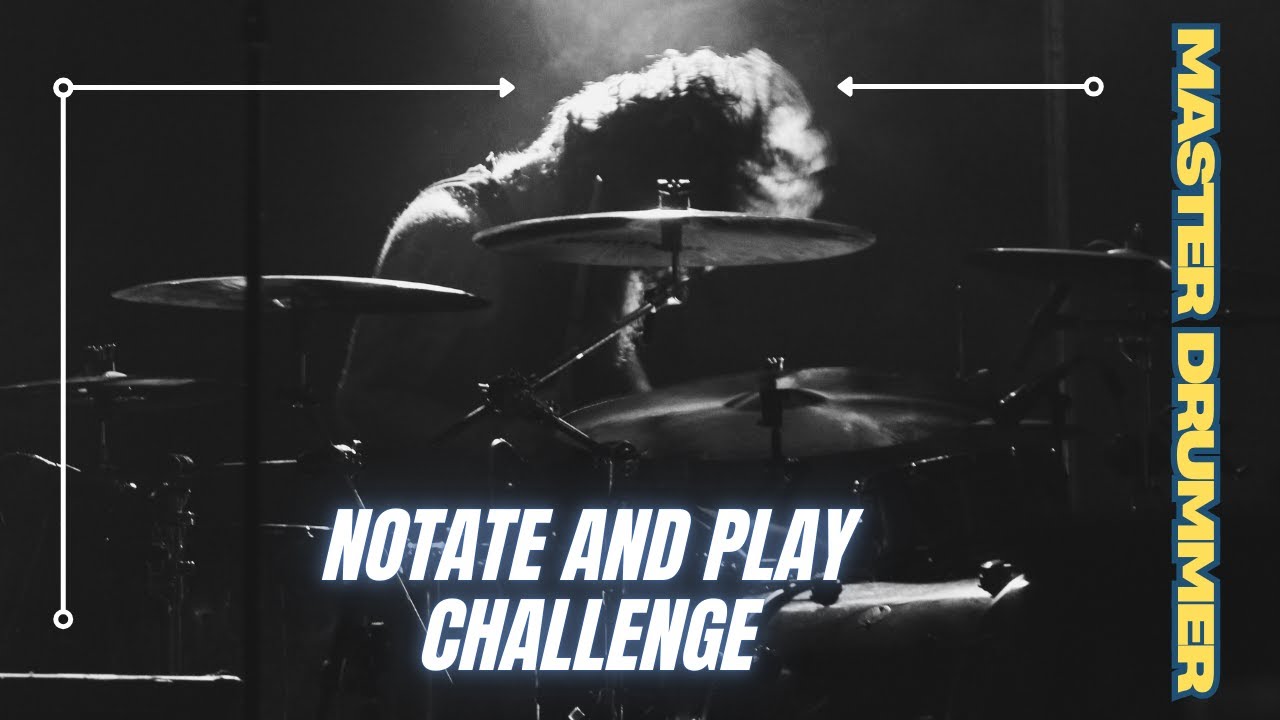 NOTATE and PLAY CHALLENGE |MASTER drummer @130bpm - YouTube