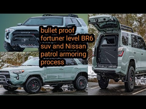 fortuner bullet proof assembly and Nissan patrol armoring process - YouTube