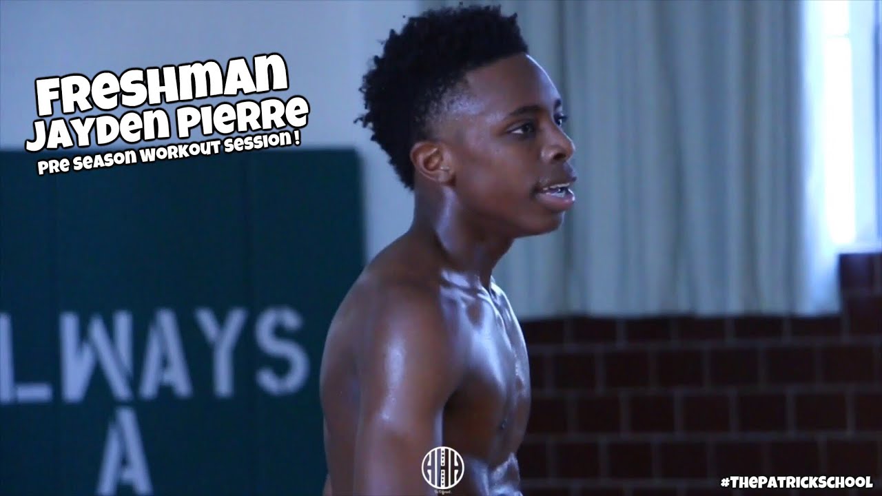 Freshman PG Jayden Pierre Of The Patrick School Pre Season Workout !! - #BadSocietyClub - YouTube