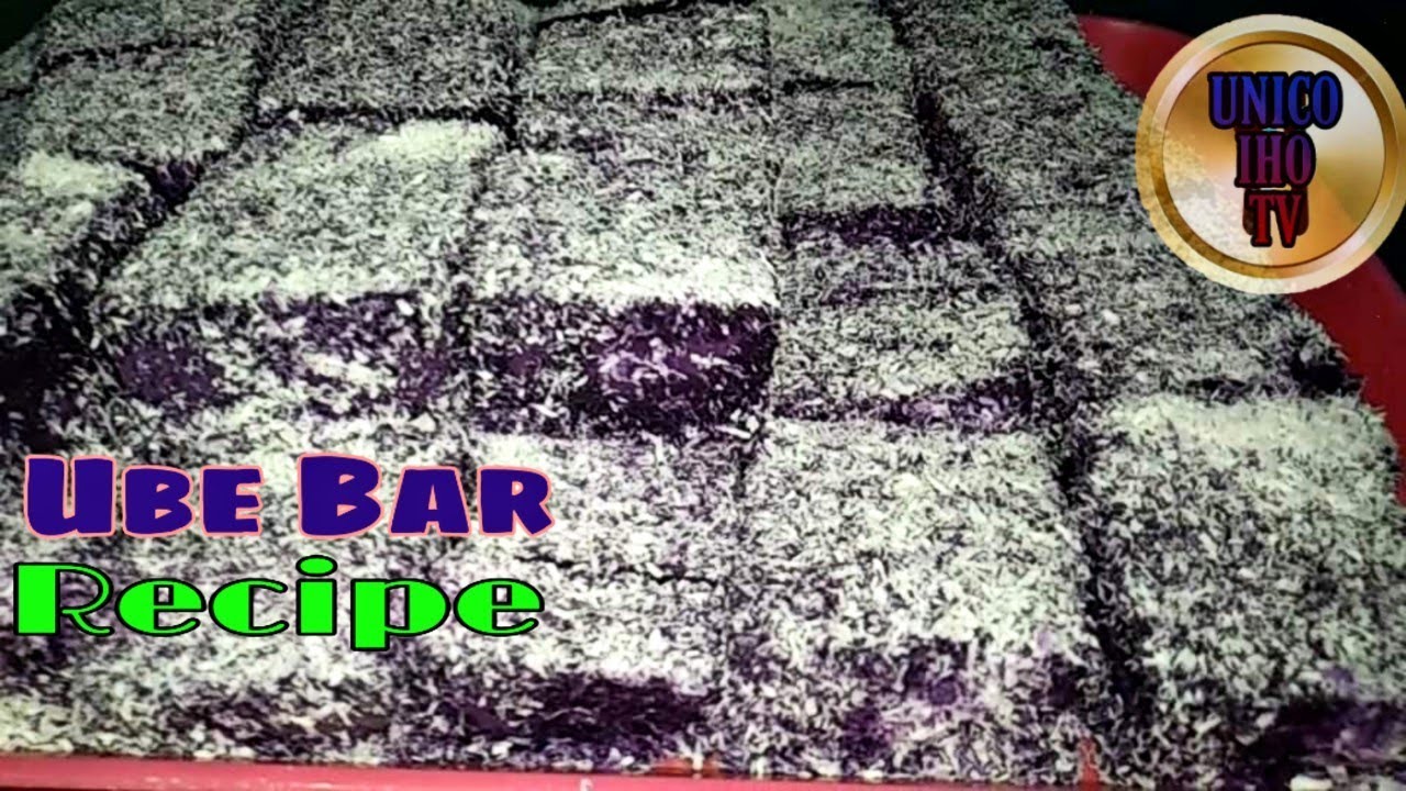 HOW TO MAKE UBE BAR | SIMPLENG RECIPE | UNICO IHO BAKESHOP | EPISODE 16 ...