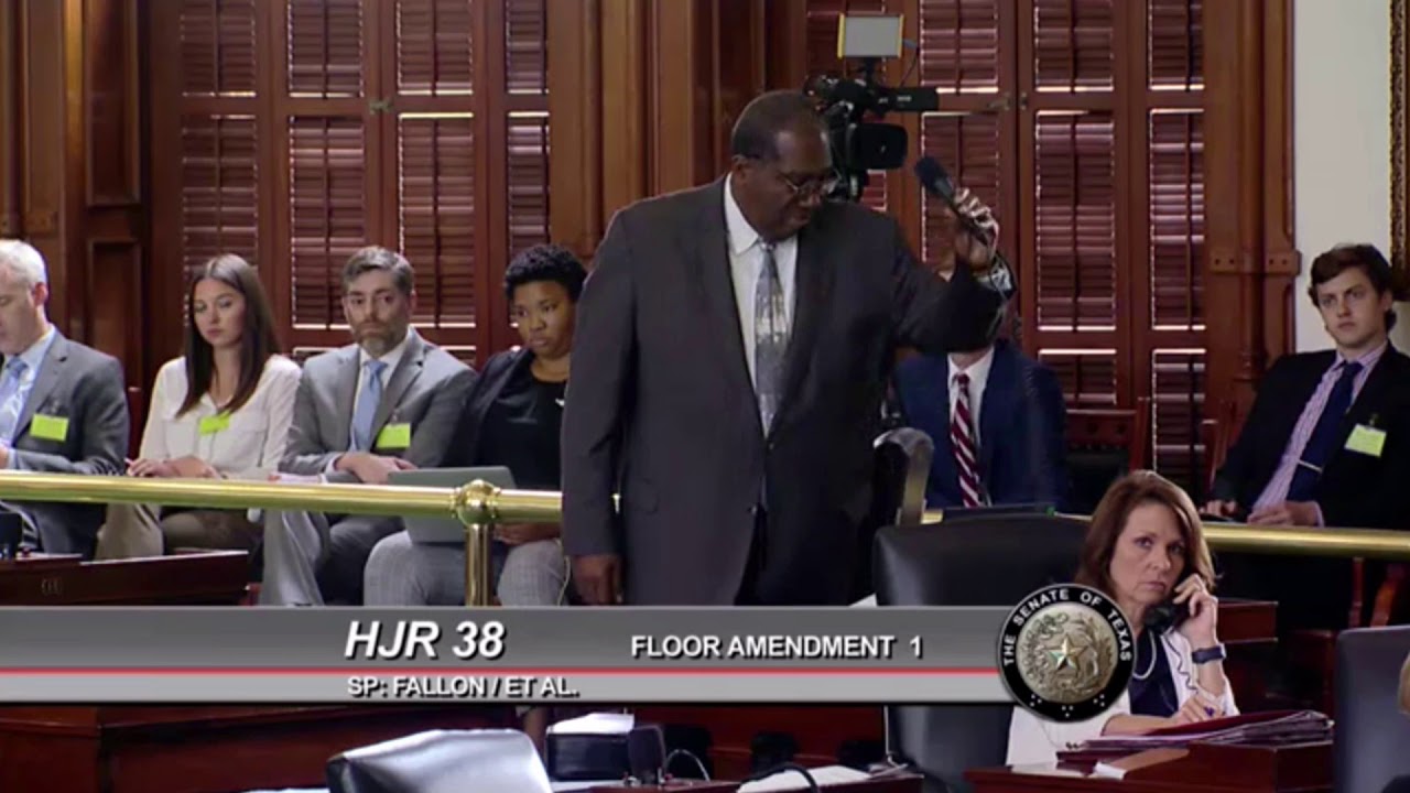 Sen. West introduces an amendment to HJR 38 and takes questions from ...