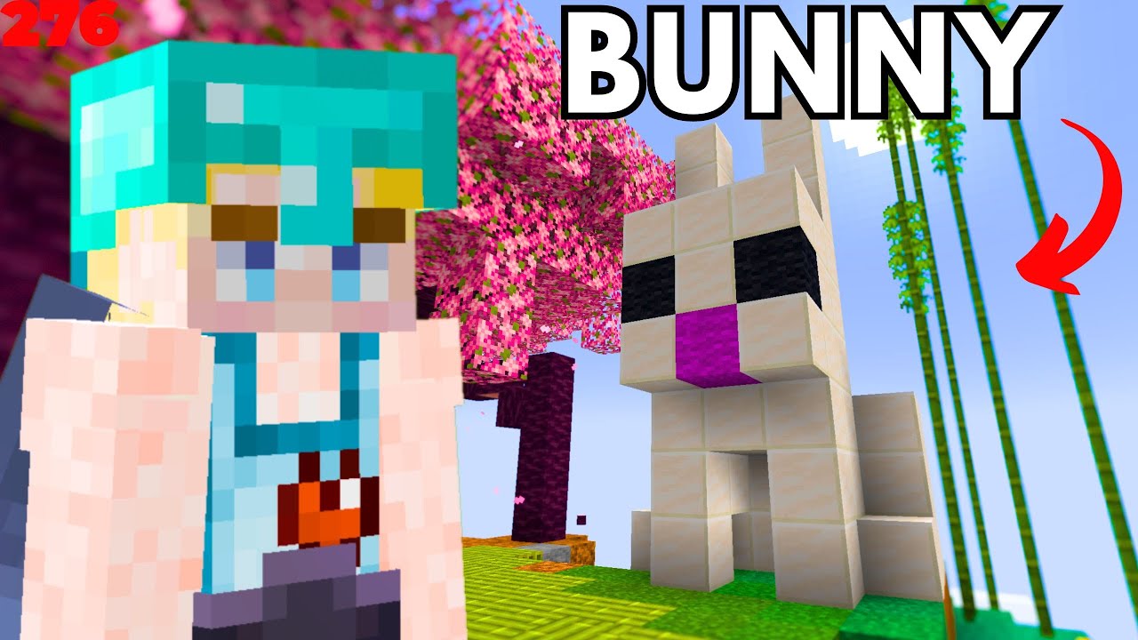 I built a RABBIT STATUE in Minecraft Hardcore! - YouTube