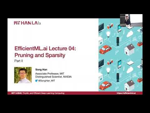 EfficientML.ai Lecture 4 - Pruning and Sparsity (Part II) (MIT 6.5940, Fall 2023, Zoom recording ...