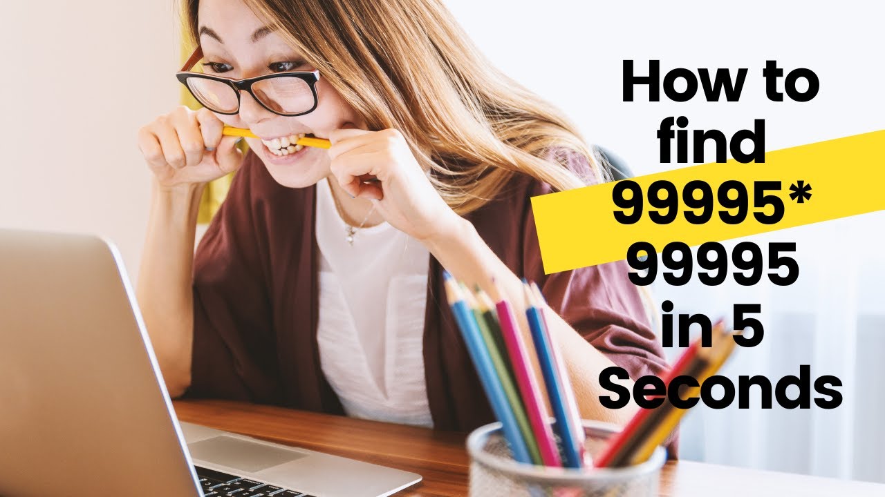 How to find 99995 *99995 faster than a calculator - YouTube