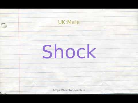 How to pronounce shock - YouTube