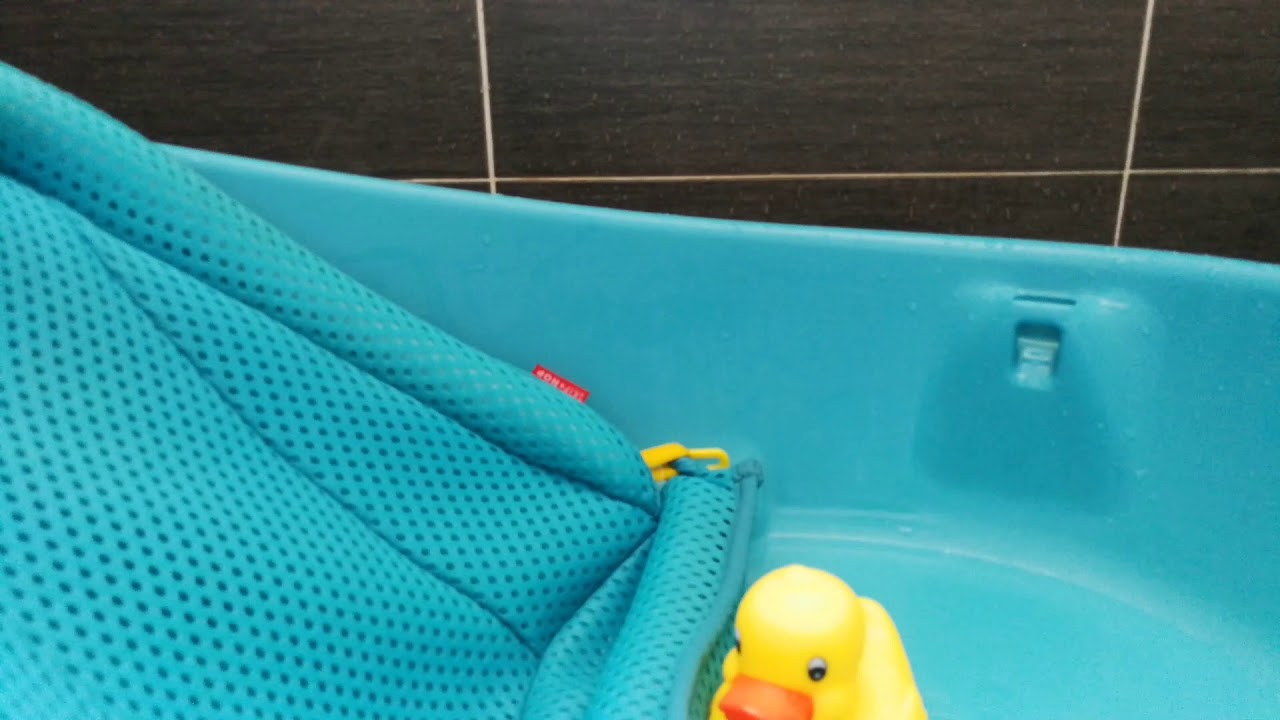 Yellow duck in Skip Hop - Moby Bath Tub (Bath Time) - YouTube