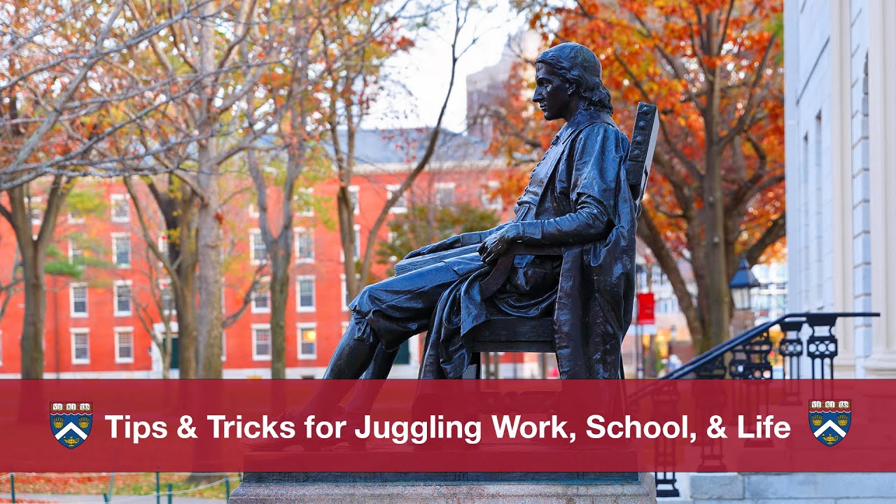 Tips & Tricks for Juggling Work, School, & Life - YouTube