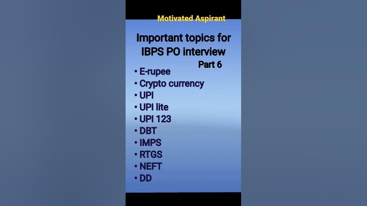 Important Topics For IBPS PO INTERVIEW Part 6 ibpspointerview ibpspo bankinterview YouTube important-topics-for-ibps-po-interview-part-6-ibpspointerview-ibpspo-bankinterview-youtube