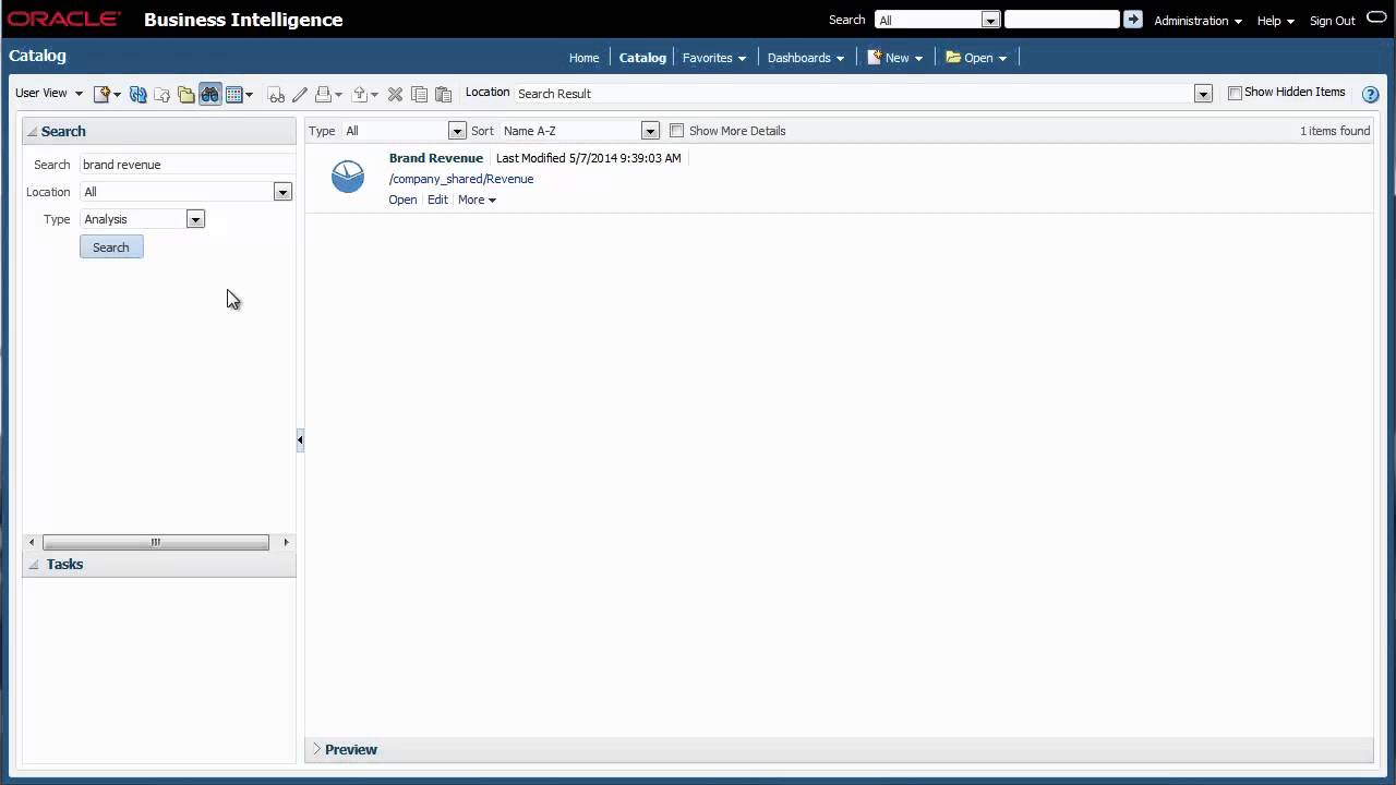Finding And Exploring Existing Content Using Oracle Bi Ee Youtube 4257