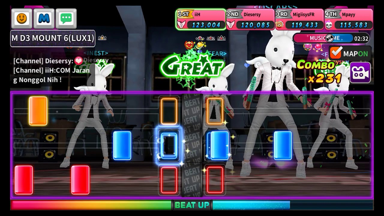 Ayodance Mobile [BeatUp] _ Audition - Beat City ( Rabbit Bwa Bwa Bwa ...