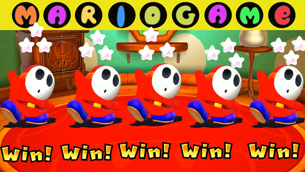 Mario Party 9 Toad Road - Shy Guy vs Koopa Troopa vs Toad vs Kamek ...