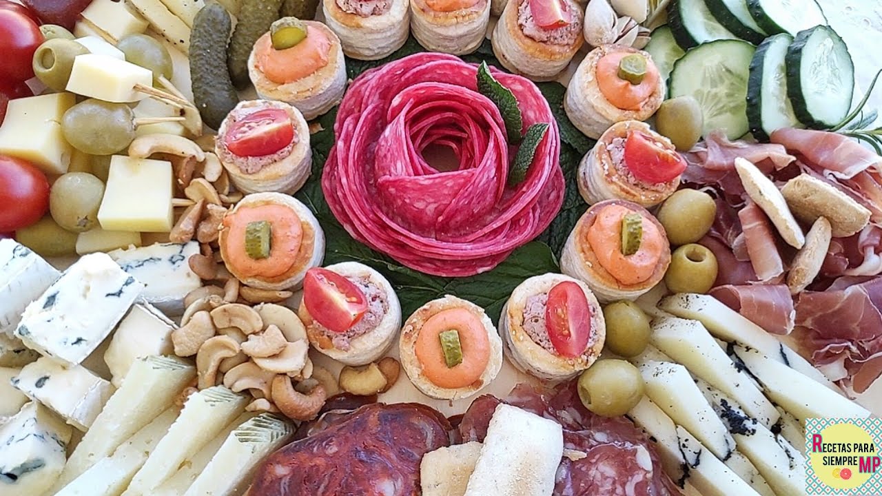 ⏩Como Preparar una TABLA de Embutidos, Quesos y Aperitivos ...
