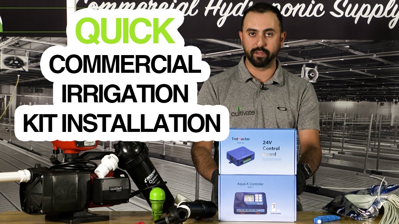 QUICK COMMERCIAL IRRIGATION KIT INSTALLATION - YouTube