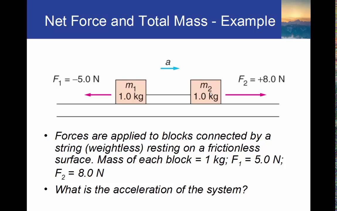 Physical Science Lecture Worked Examples: 03 Force and Motion - YouTube