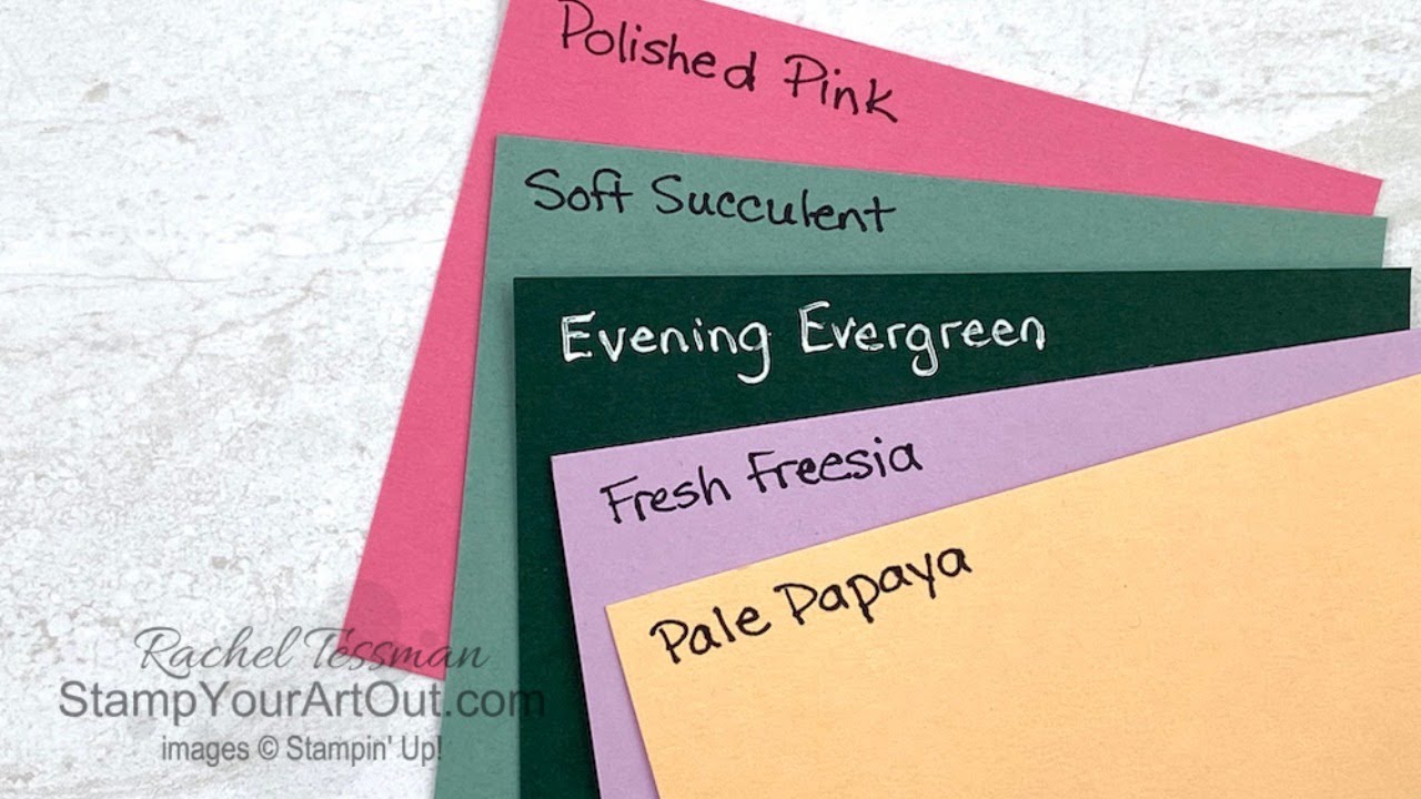 Rachel's 2021-23 In Colors Color Comparison - YouTube