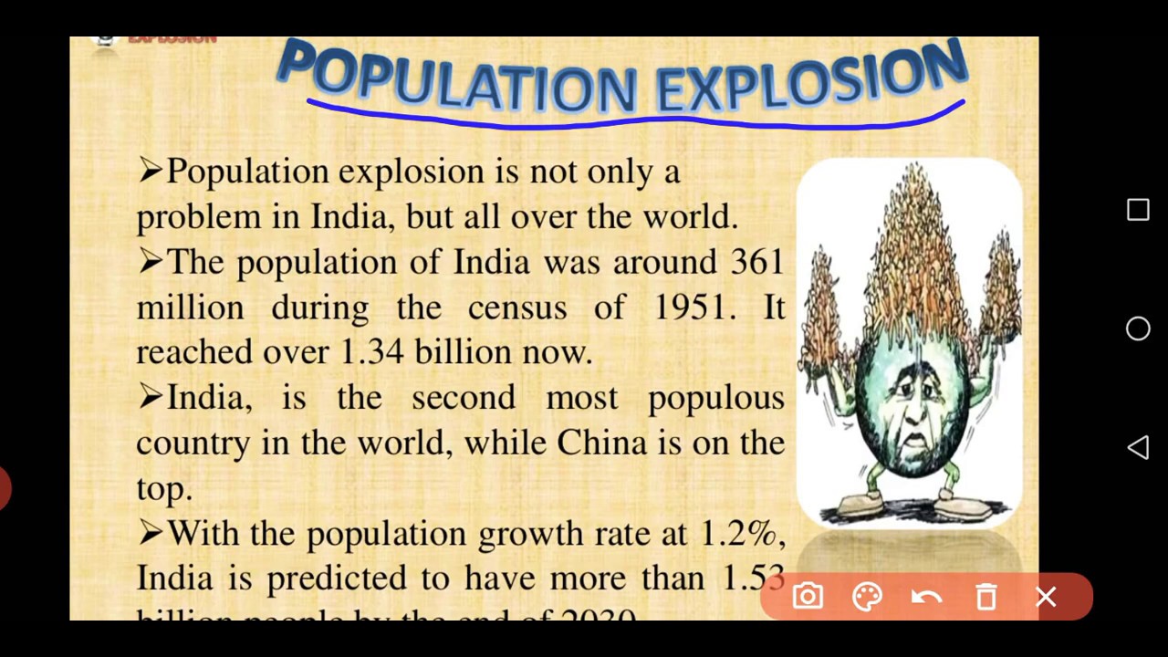 Population explosion, causes, impact, measure to check - YouTube