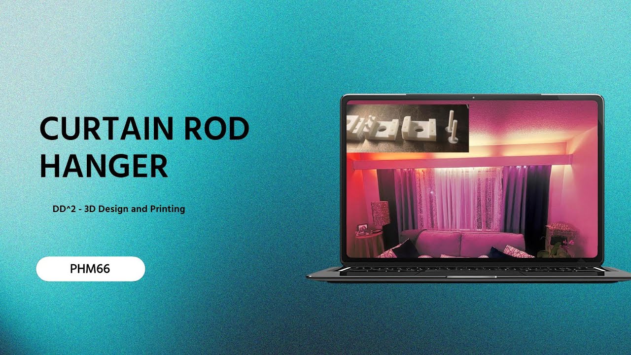 Designing and 3D Printing a Curtain Rod Hanger in SolidWorks | DIY ...