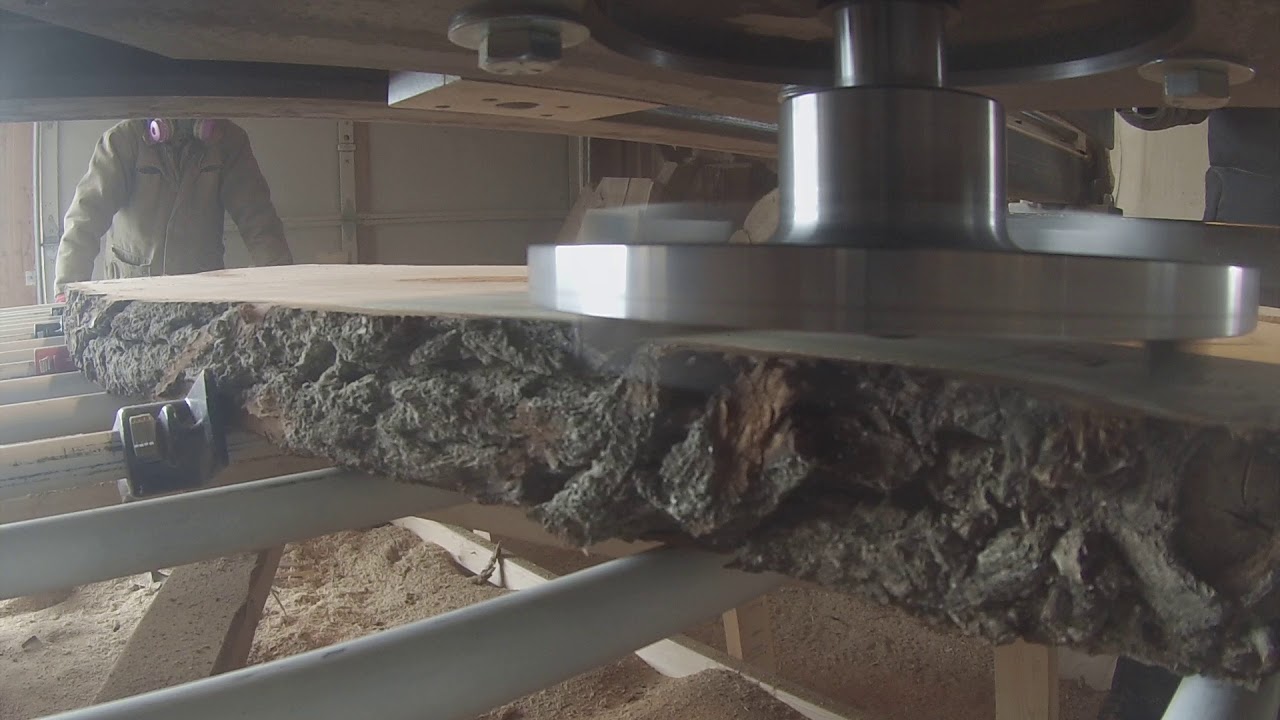 Slab Surfacing Machine - YouTube