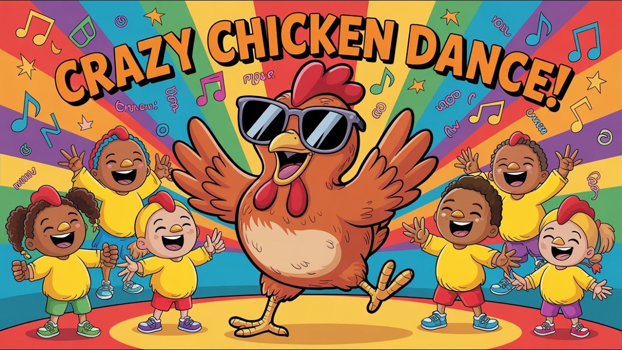 Flap, Cluck & Spin! 🐔🎉 Crazy Chicken Dance Song for Children - YouTube