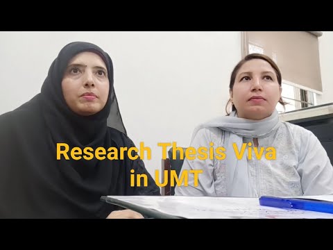Research Thesis Viva | Dr.Fariha Gul | UMT #examination #viva #thesis