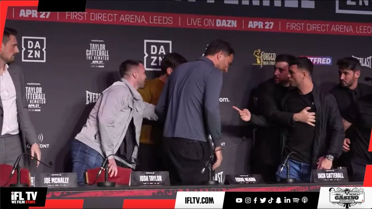 WHOA! JACK CATTERALL SLAPS JOSH TAYLOR AFTER JOSH HANDS JACK A ...