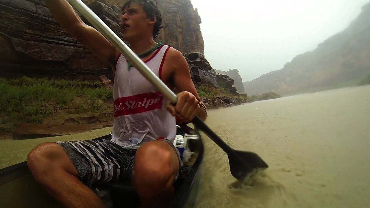 Rainstorm While Canoeing The Green River in Utah - YouTube