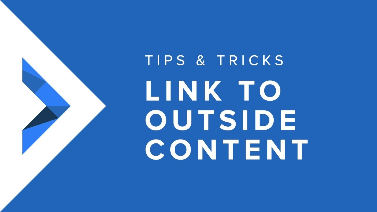 Link to Outside Content - YouTube