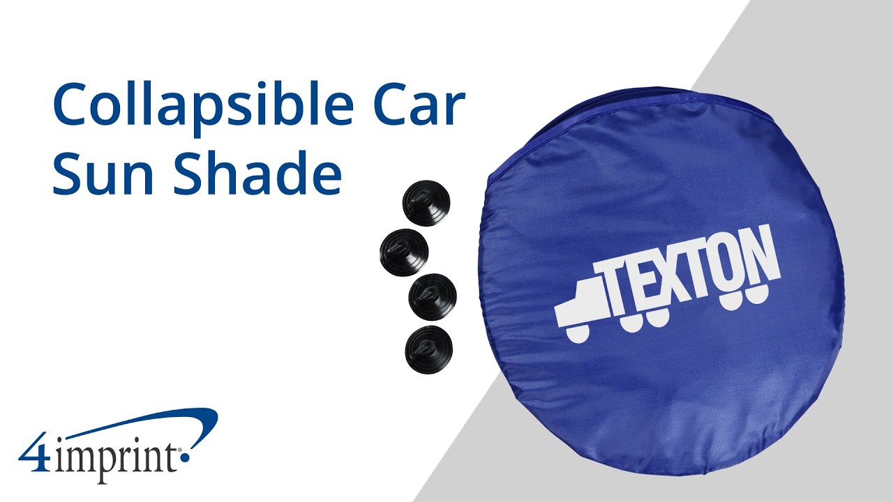 Collapsible Car Sun Shade - Promotional Products by 4imprint - YouTube