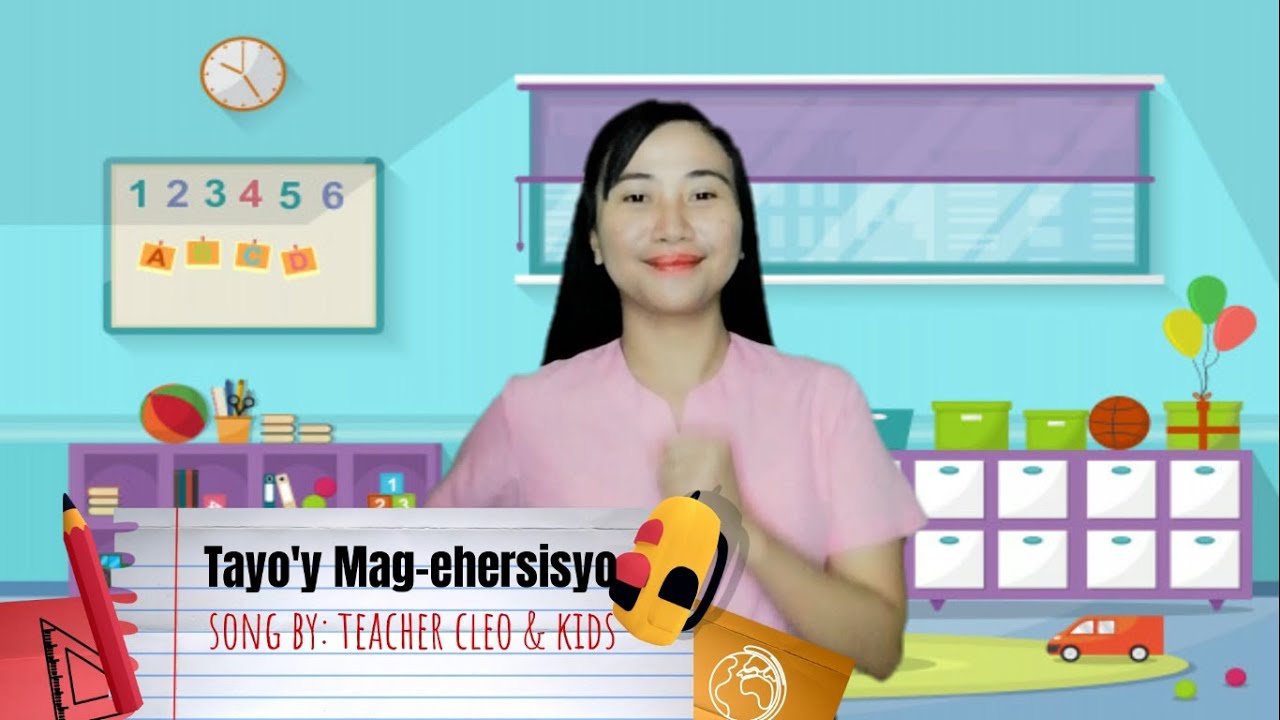 Tayo'y Mag-ehersisyo Song by: Teacher Cleo and Kids (w/ Action and ...