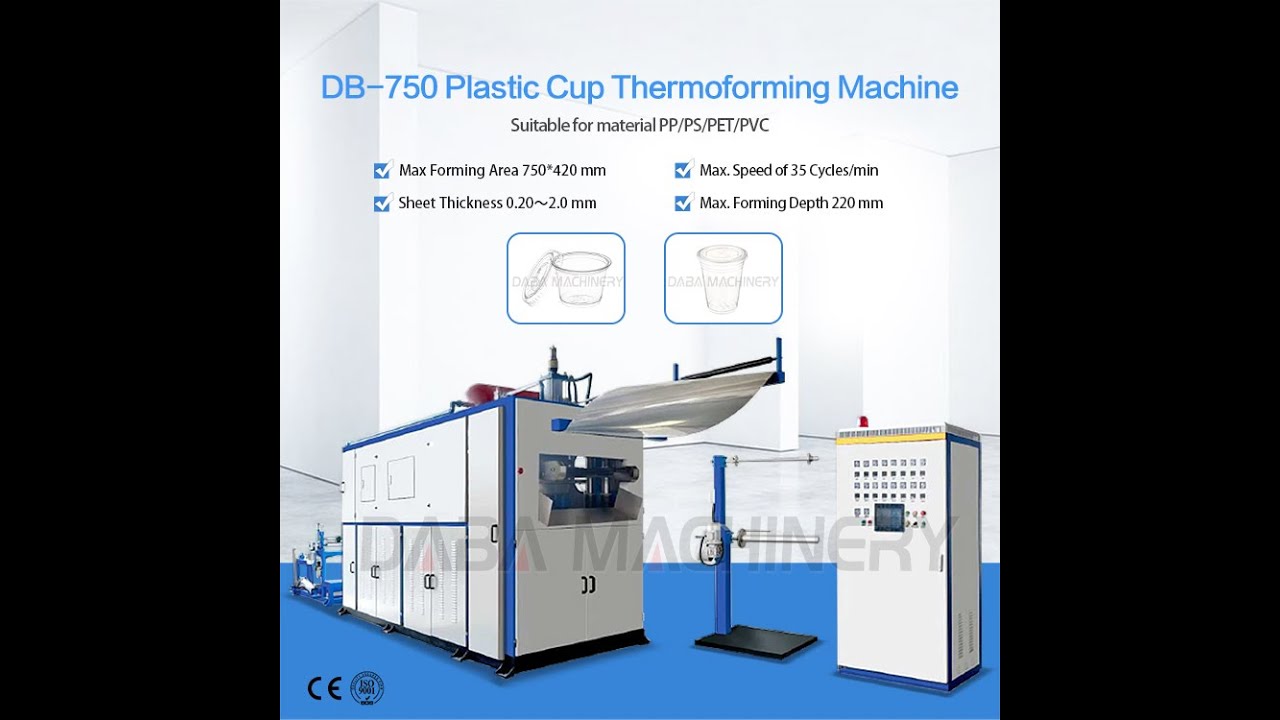 Automatic Disposal Plastic Cup Making Machine | Plastic Cup Forming ...