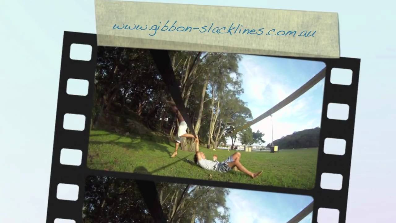 Slackline surfing wipeout - YouTube